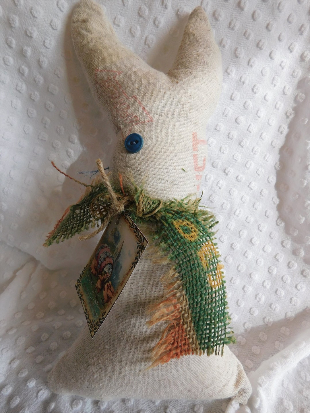 Primitive Prim Easter Bunny Stuffed Easter Bunnies Easter Prims Easter ...