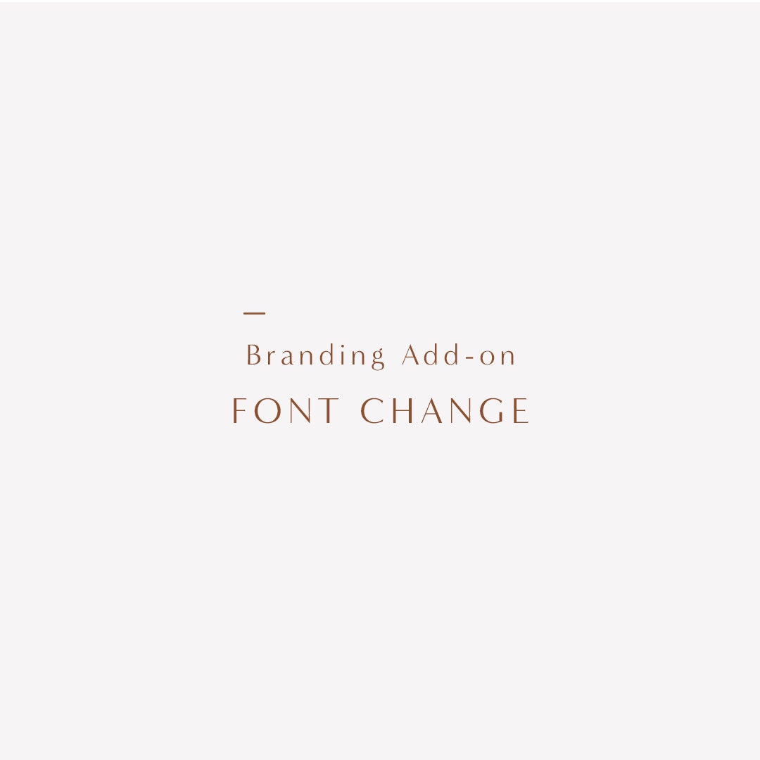 Custom Font Change On Premade Design Custom Font Change Font Etsy