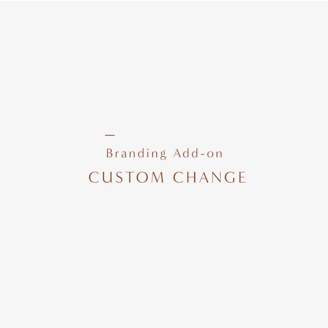Custom Change on Premade Design, Custom Change on Any Design, Custom ...