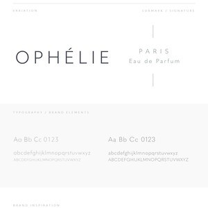 Dusty Blue Logo Brand Package Branding Design Premade - Etsy