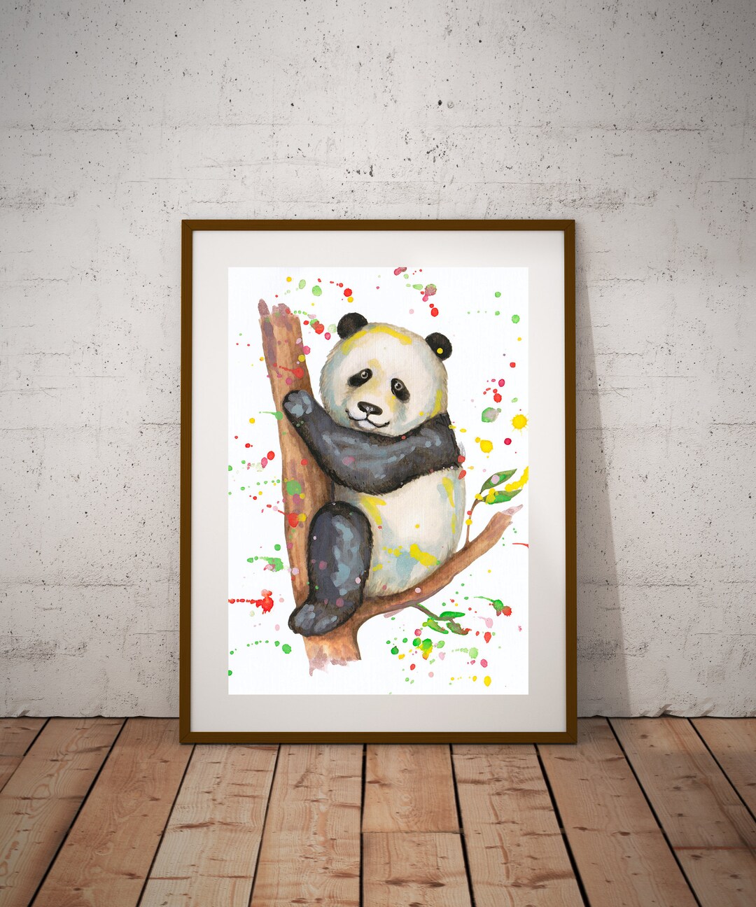 Panda Print, Panda Poster,animal Print,handmade, Art Print,drawing ...