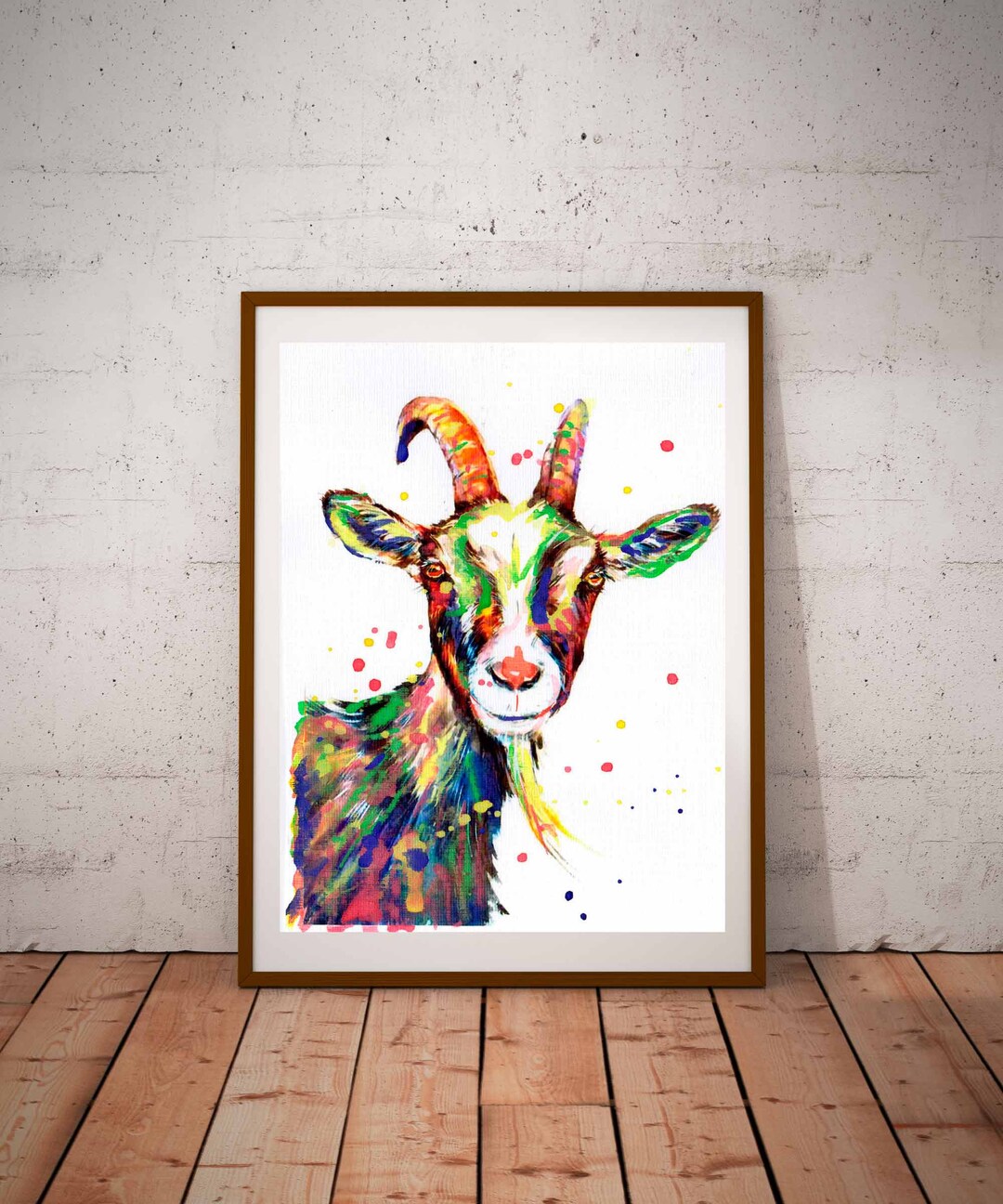Goat Print Goat Posternursery Print Animal Print Drawing - Etsy