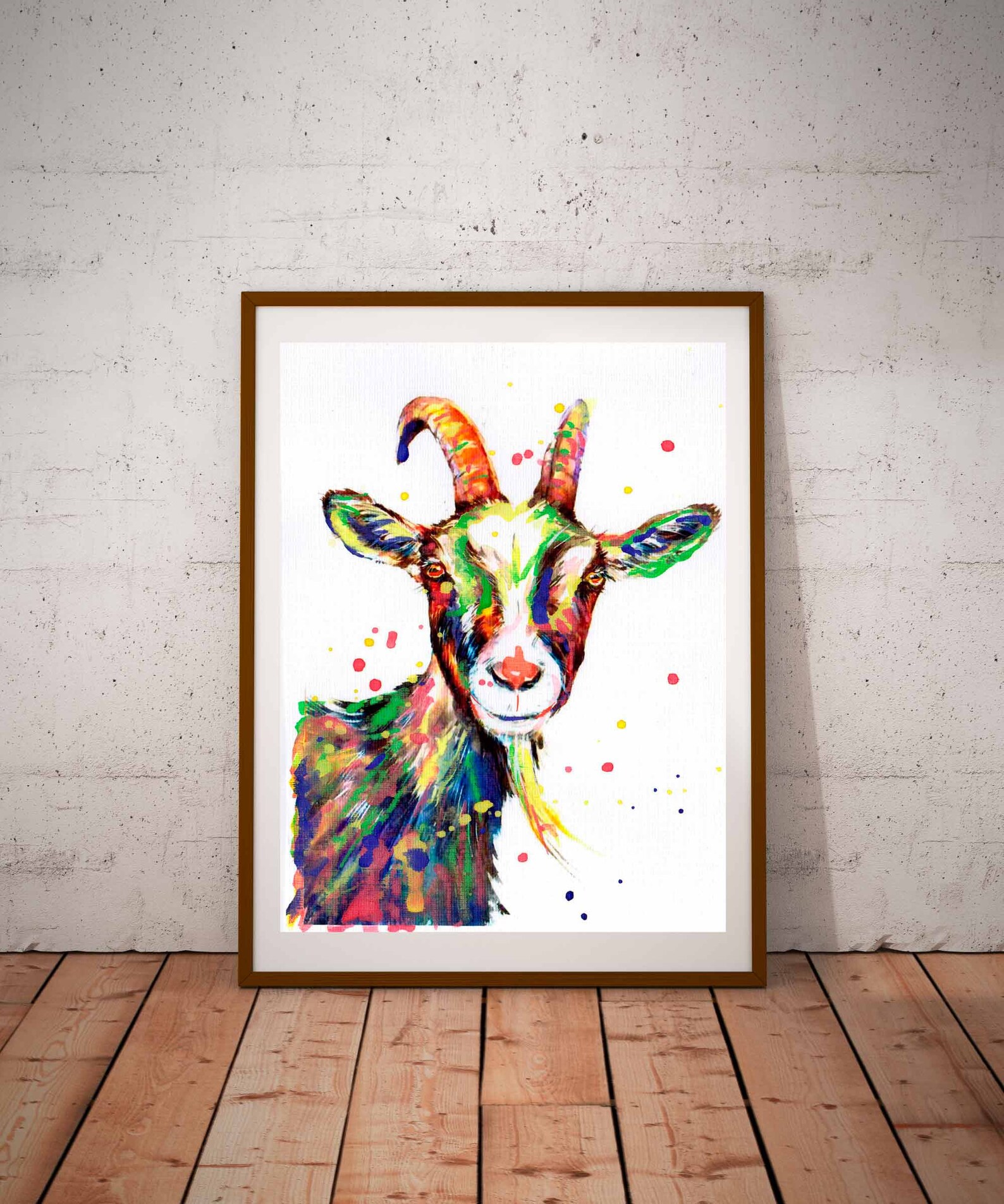 Goat Print Goat Posternursery Print Animal Print Drawing - Etsy