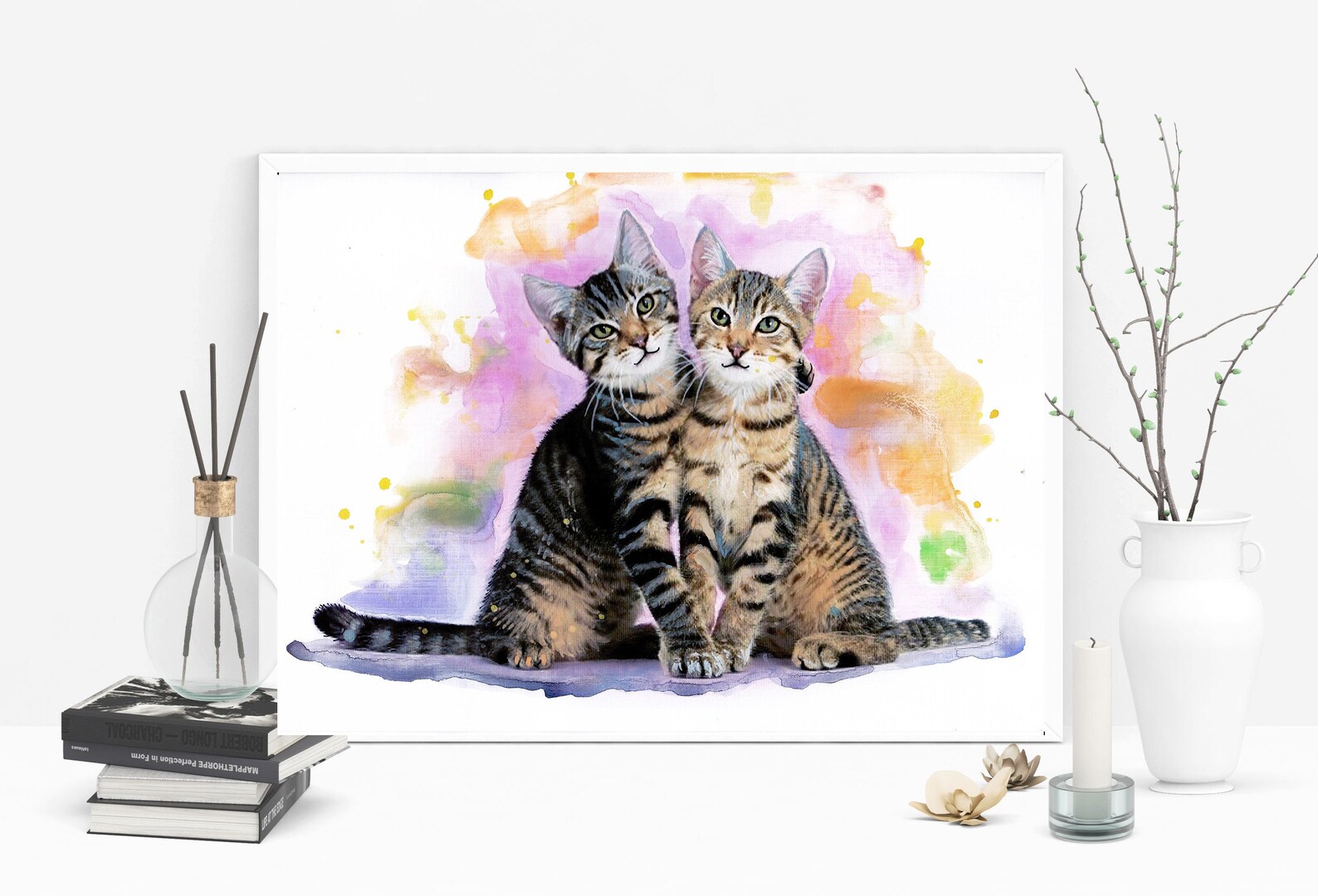Tabby Cat Giclée Print Cat Poster Nursery Print Art Print - Etsy