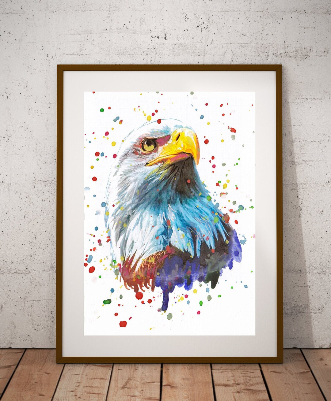 Eagle Print, Eagle Poster,animal Print, Handmade, Nursery, Drawing ...