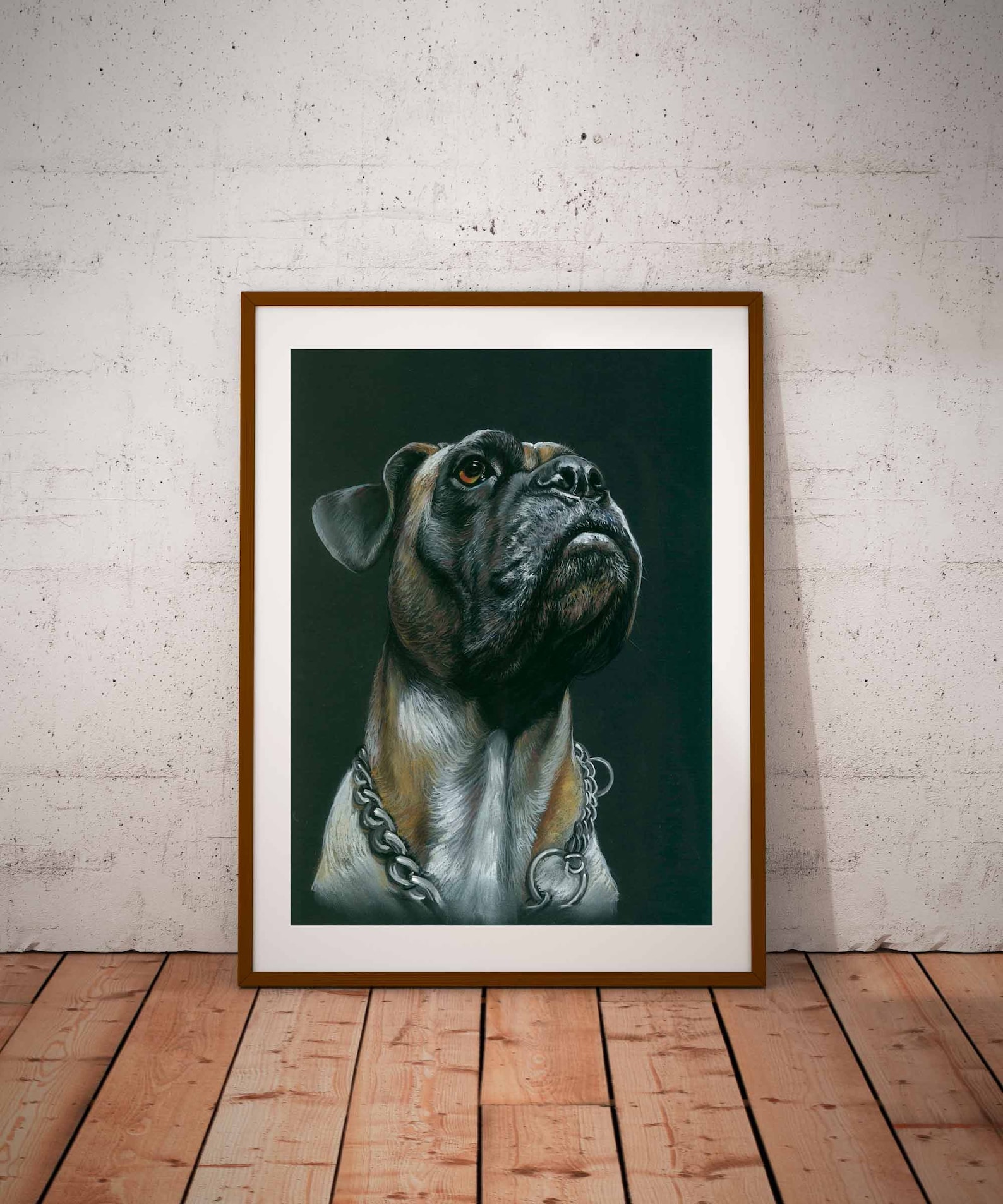 Dog print Dog poster painted print art print drawing | Etsy