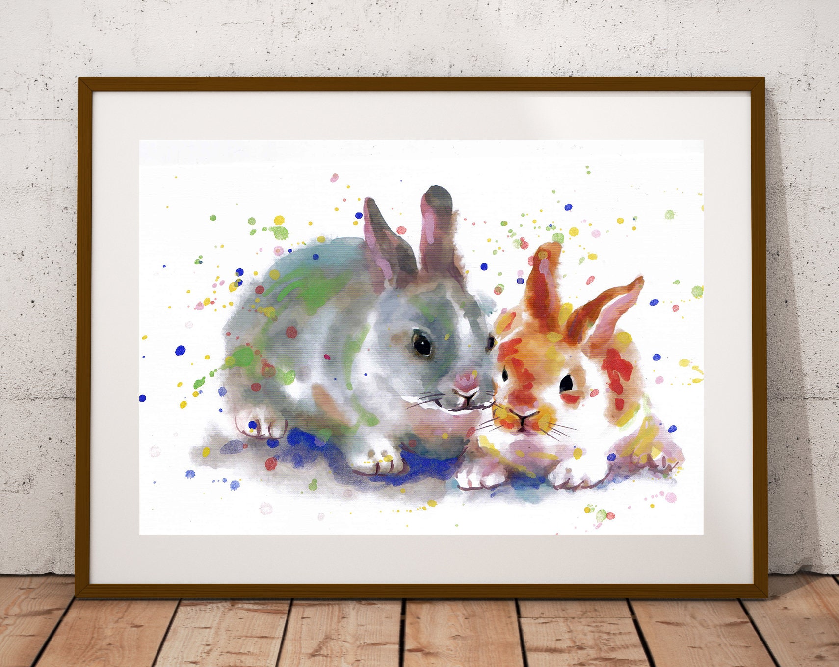 RABBIT Print RABBIT Poster Pet Print Animal Print | Etsy