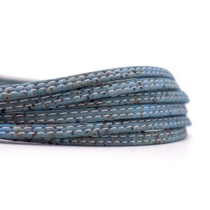 5mm Flat Turquoise Cork Cord Portuguese Cork Jewelry Supplies | Etsy