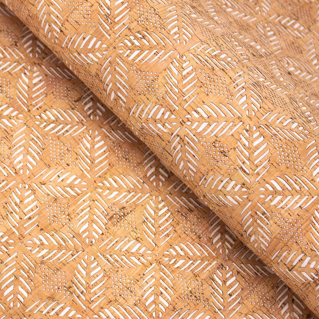 Natural Cork, Laser Cut, Leaf Hollow,cork Fabric COF-416 - Etsy