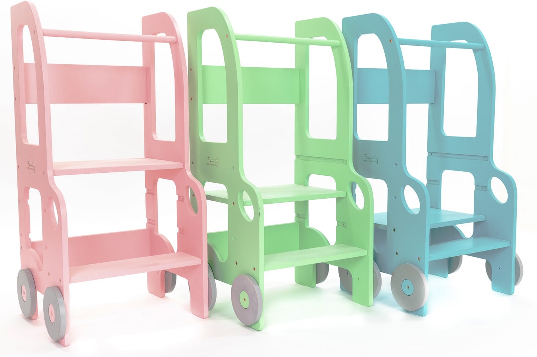 Interactive Children's Step Stool - Kitchen Partner for Growing Kids ...