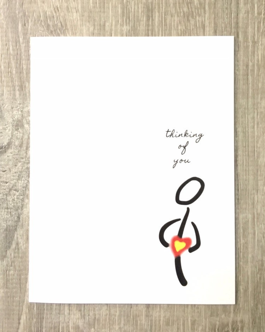 Thinking of You Notecard - Etsy