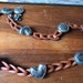 Vintage Lariat Belt, Leather Silver Braided Belt, Brown Ladies Belt ...