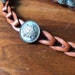 Vintage Lariat Belt, Leather Silver Braided Belt, Brown Ladies Belt ...