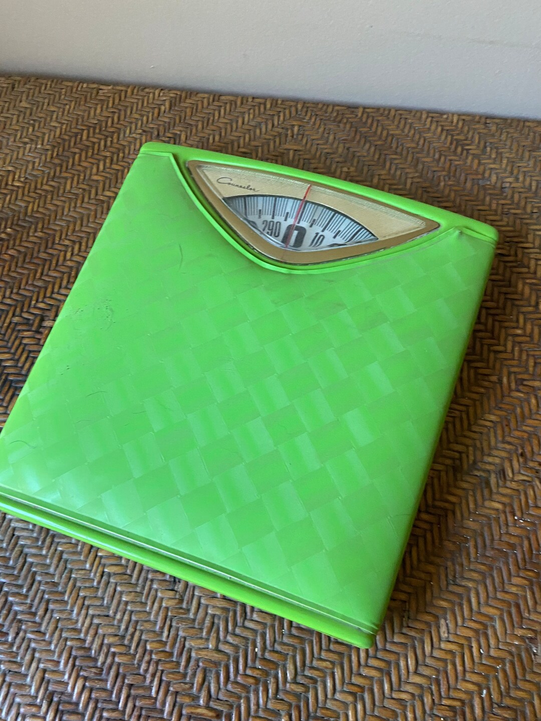 Bathroom Scale, Vintage Green Bathroom Decor, Weight Scale, Retro Bath ...