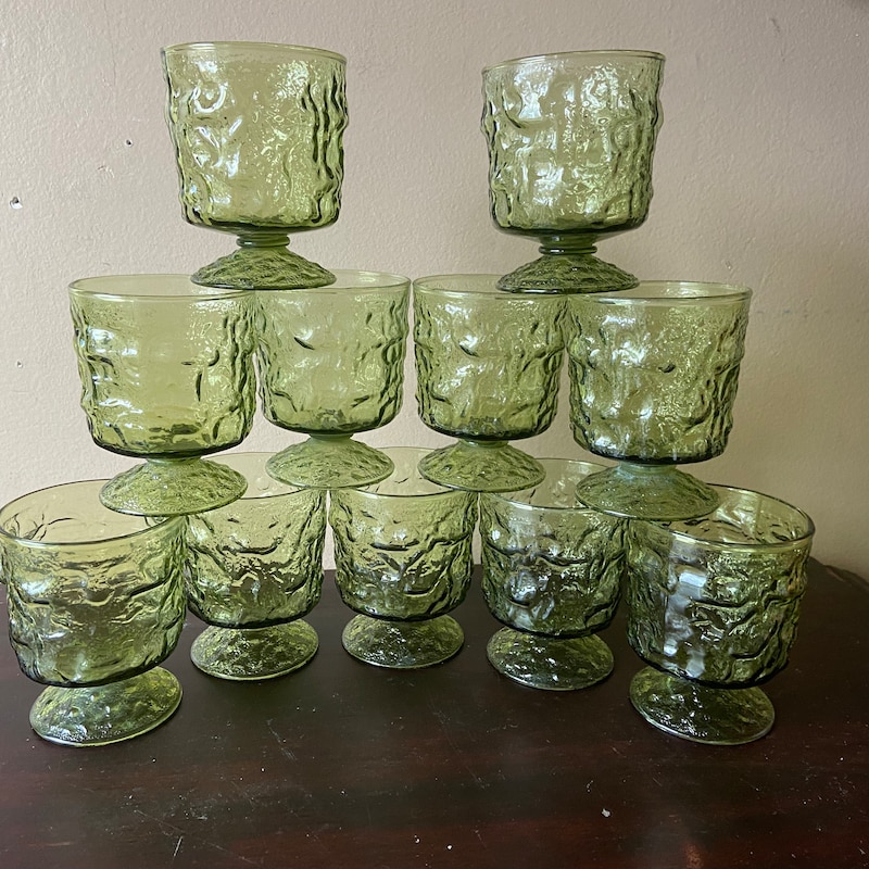 Green Glassware - Etsy