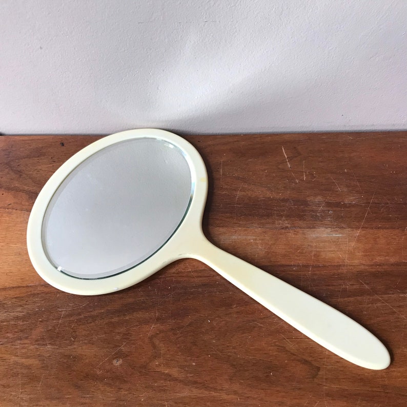 Large Hand Mirror Vintage Celluloid Hand Mirror Vintage - Etsy