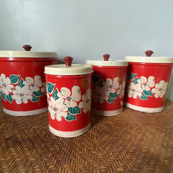 Retro Canister Set - Etsy