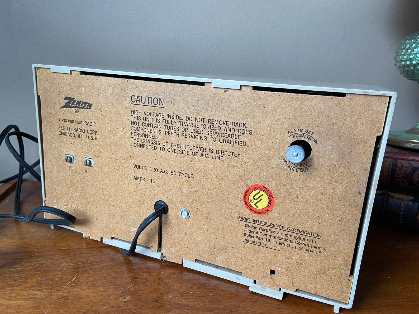 Zenith Clock Radio Vintage 70's Electric Clock Retro - Etsy