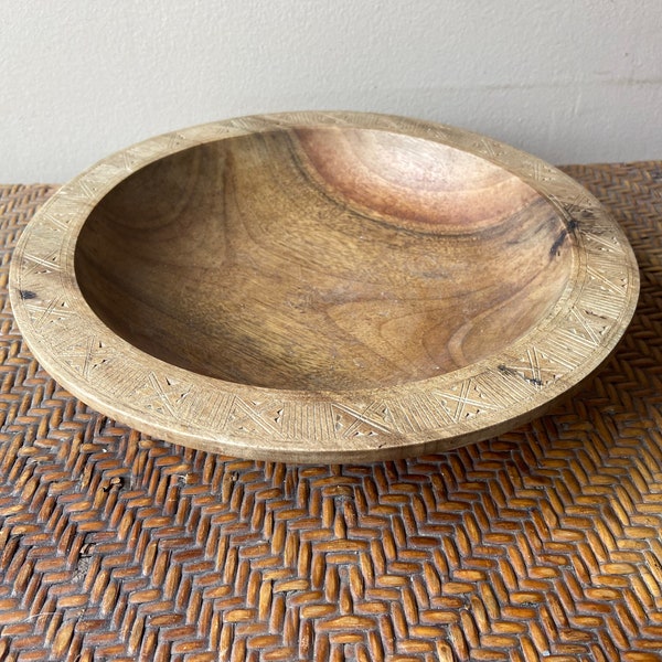 Rustic Wood Bowl - Etsy
