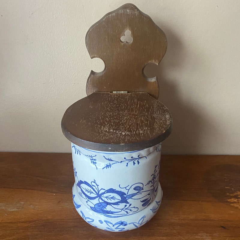 Ceramic Salt Box With Lid - Etsy