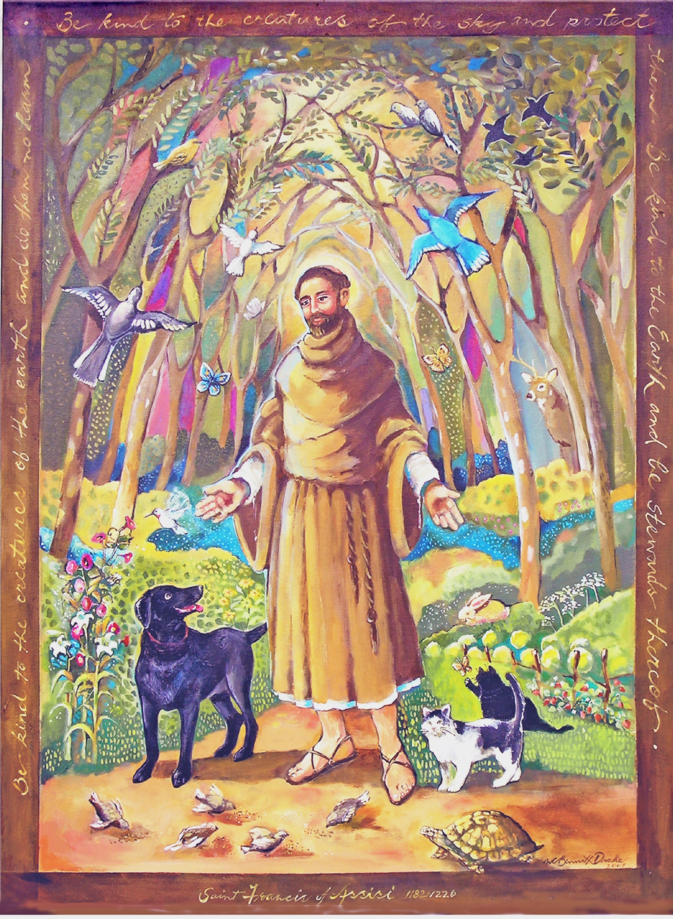 St. Francis of Assisi--artist's Print. 2 Sizes - Etsy