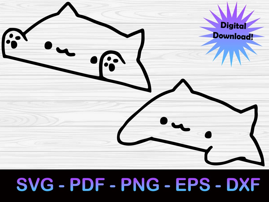 Bongo Cat SVG (svg, Pdf, Png, Eps, Dxf) Digital Download - Etsy