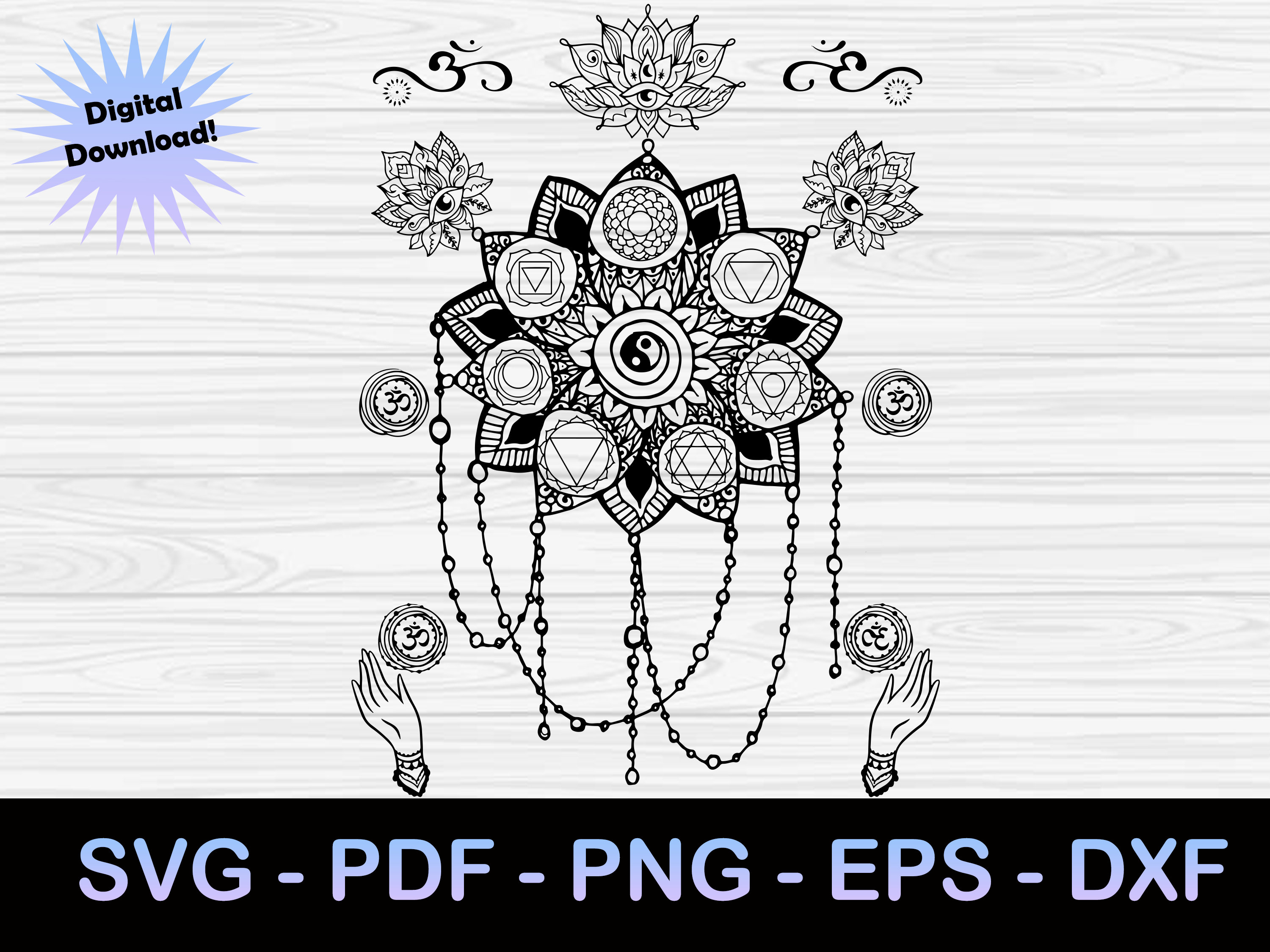 Divine Mandala SVG | Mandalal Svg | Yin Yang Svg | Divinity Svg ...