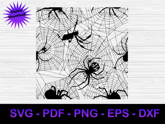 Seamless Spider Web SVG Spider Web Pattern Svg Seamless - Etsy