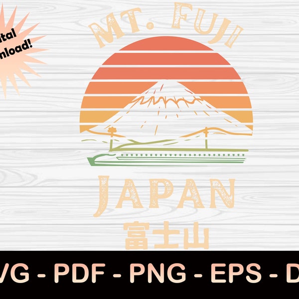Mount Fuji Svg - Etsy
