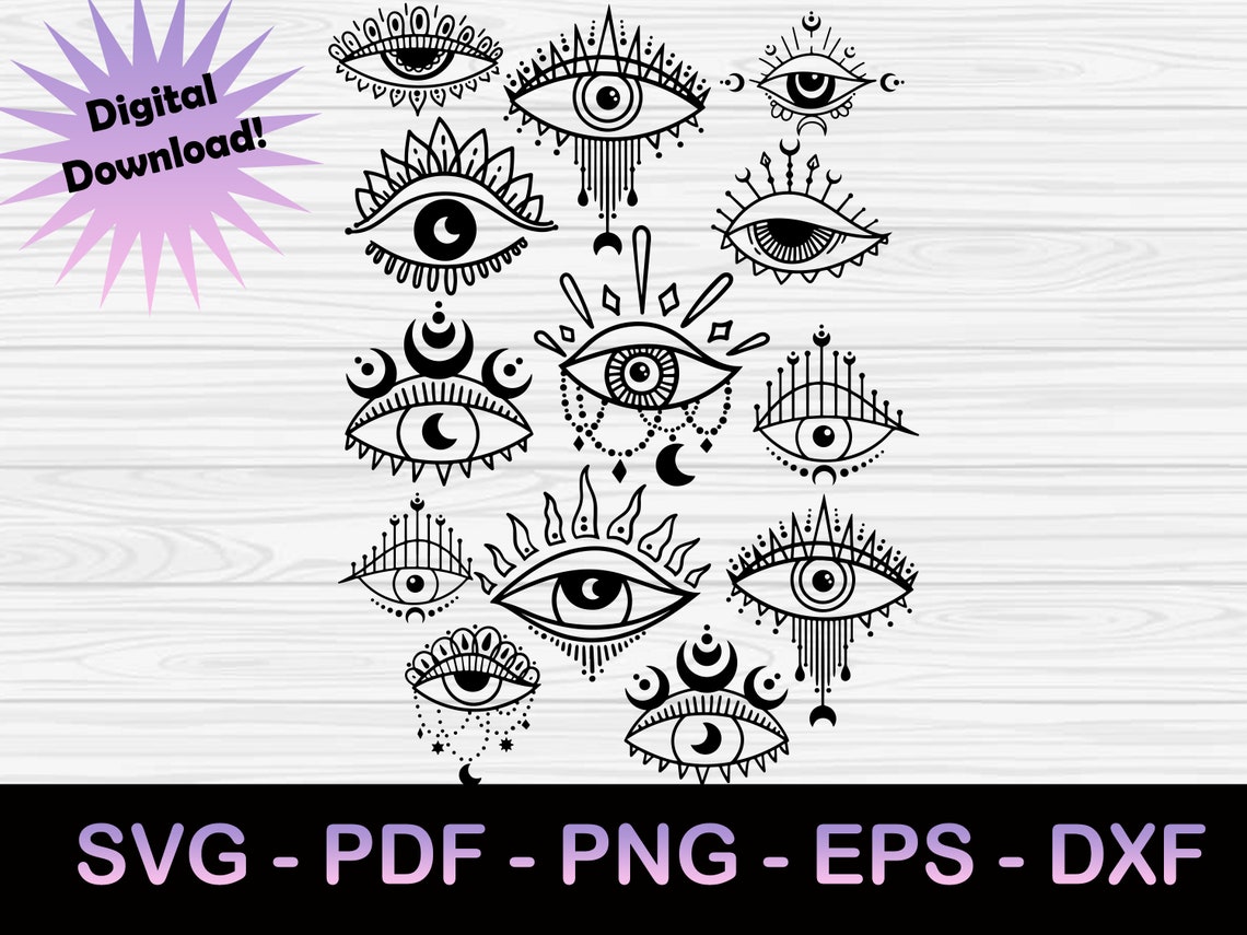 Magic Eye Pattern Svg | Digital Download | Mystical Svg | God Eye Svg ...