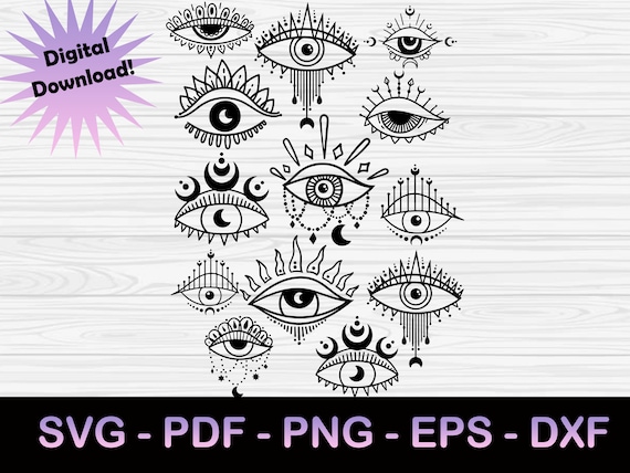 Magic Eye Pattern Svg Digital Download Mystical Svg God - Etsy