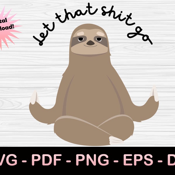Sloth Svg - Etsy