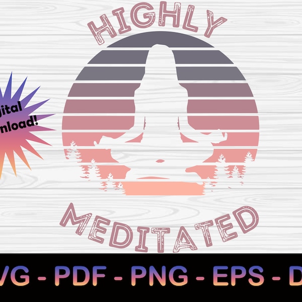 Meditation Svg - Etsy