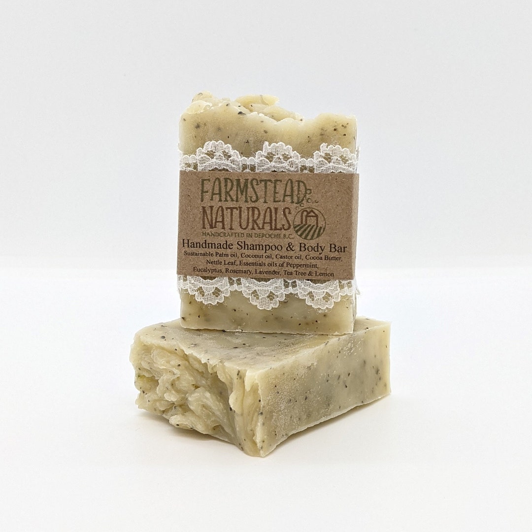 Handmade Shampoo Bar, Shampoo, Soap, Peppermint Soap, Psoriasis Soap ...