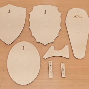 Template for DIY European Mount Deer Skull Plaque - Etsy