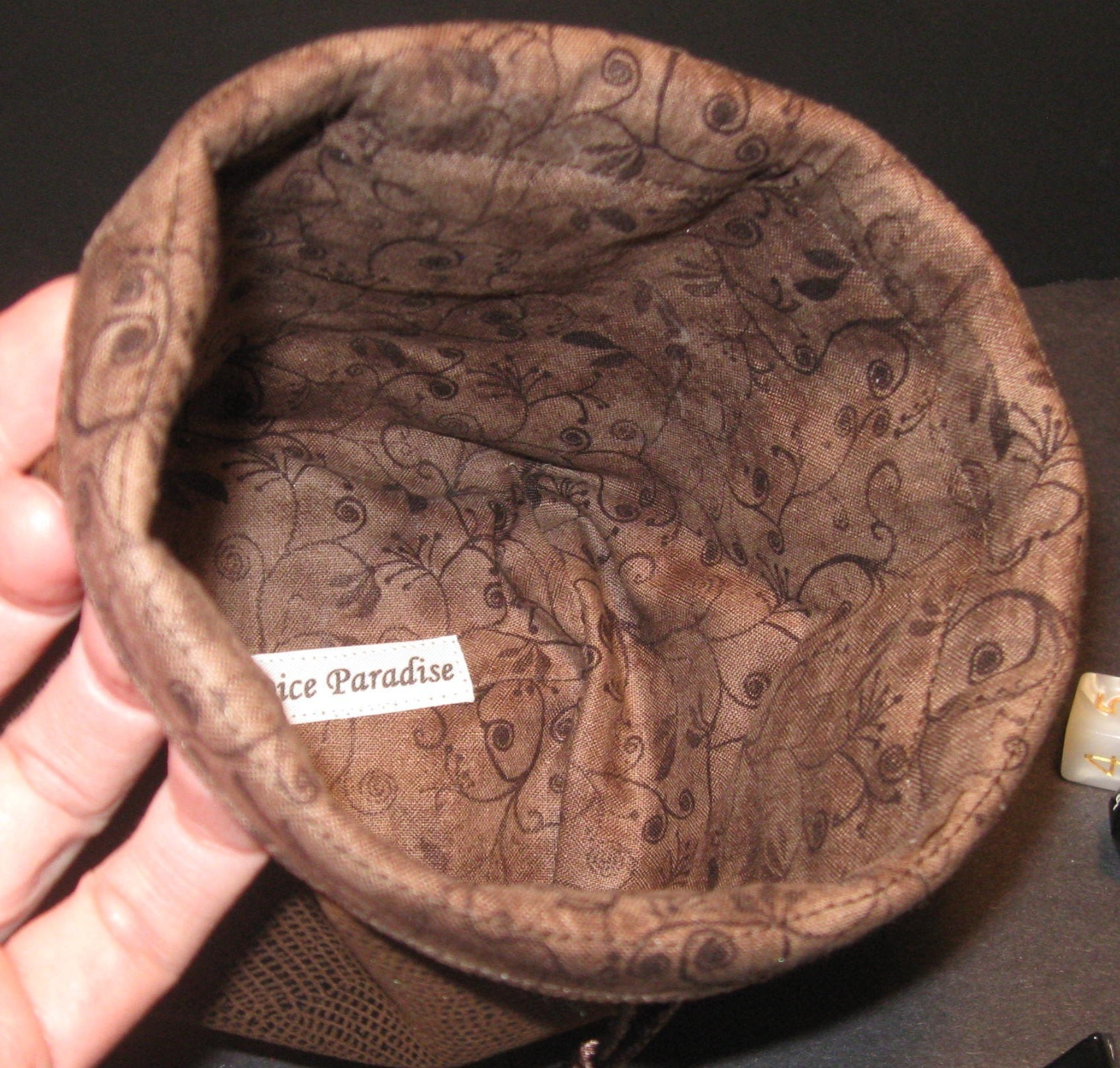 Dice Game Bag Leather Large Dice Bag of Holding Drawstring - Etsy