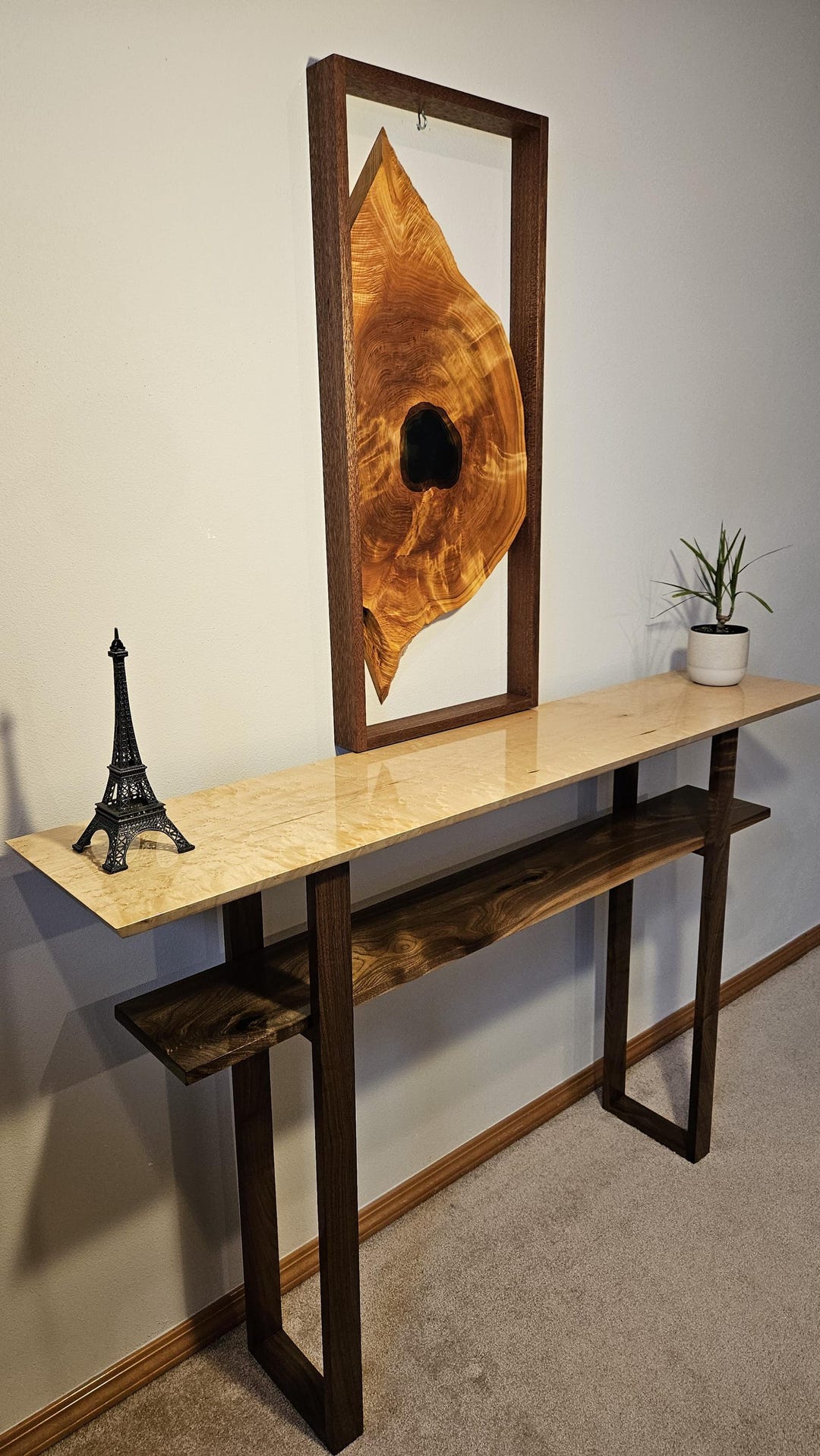 Solid Wood Console & Entryway Table - Etsy