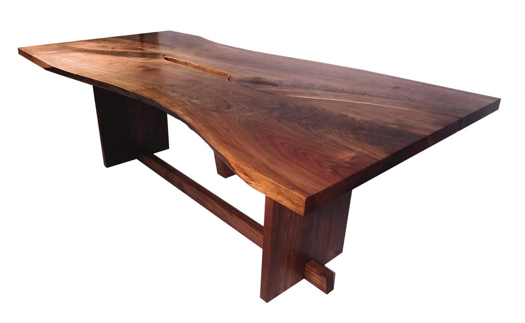 Solid Black Walnut Dining Table - Etsy