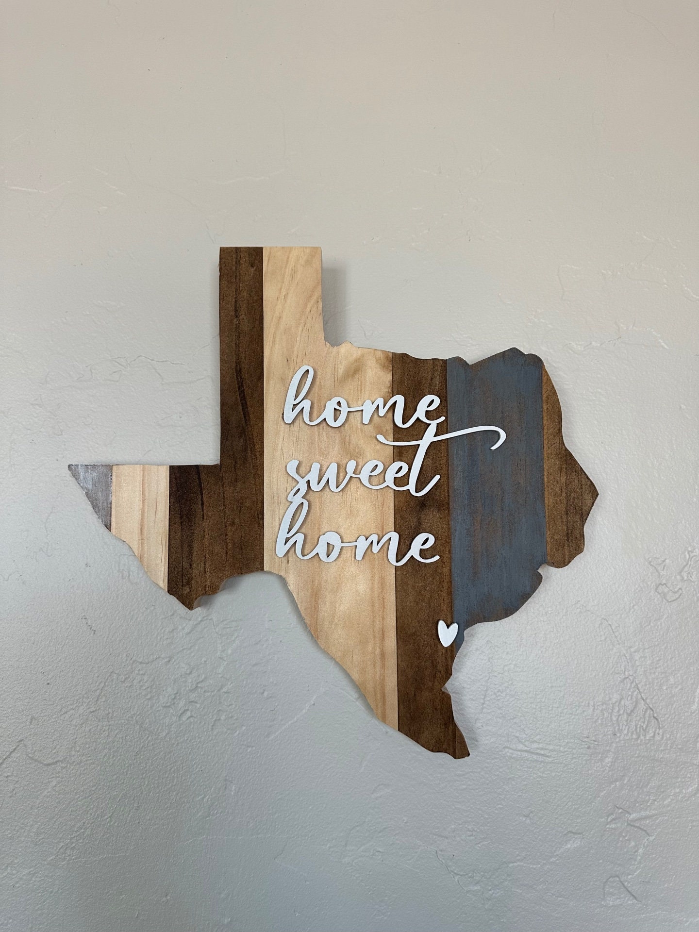 Custom Wood State Cutout Sign, Personalized Wood State Sign, Wood State ...