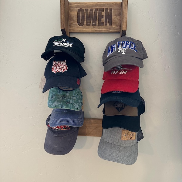 Wood Hat Rack - Etsy