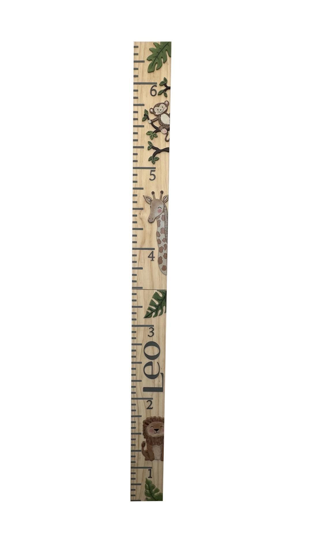 Folding Wooden Growth Chart, Height Chart, Nursery Decor, Baby Decor ...