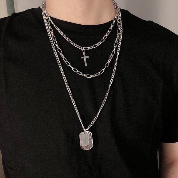 Cool Cross Necklace - Etsy