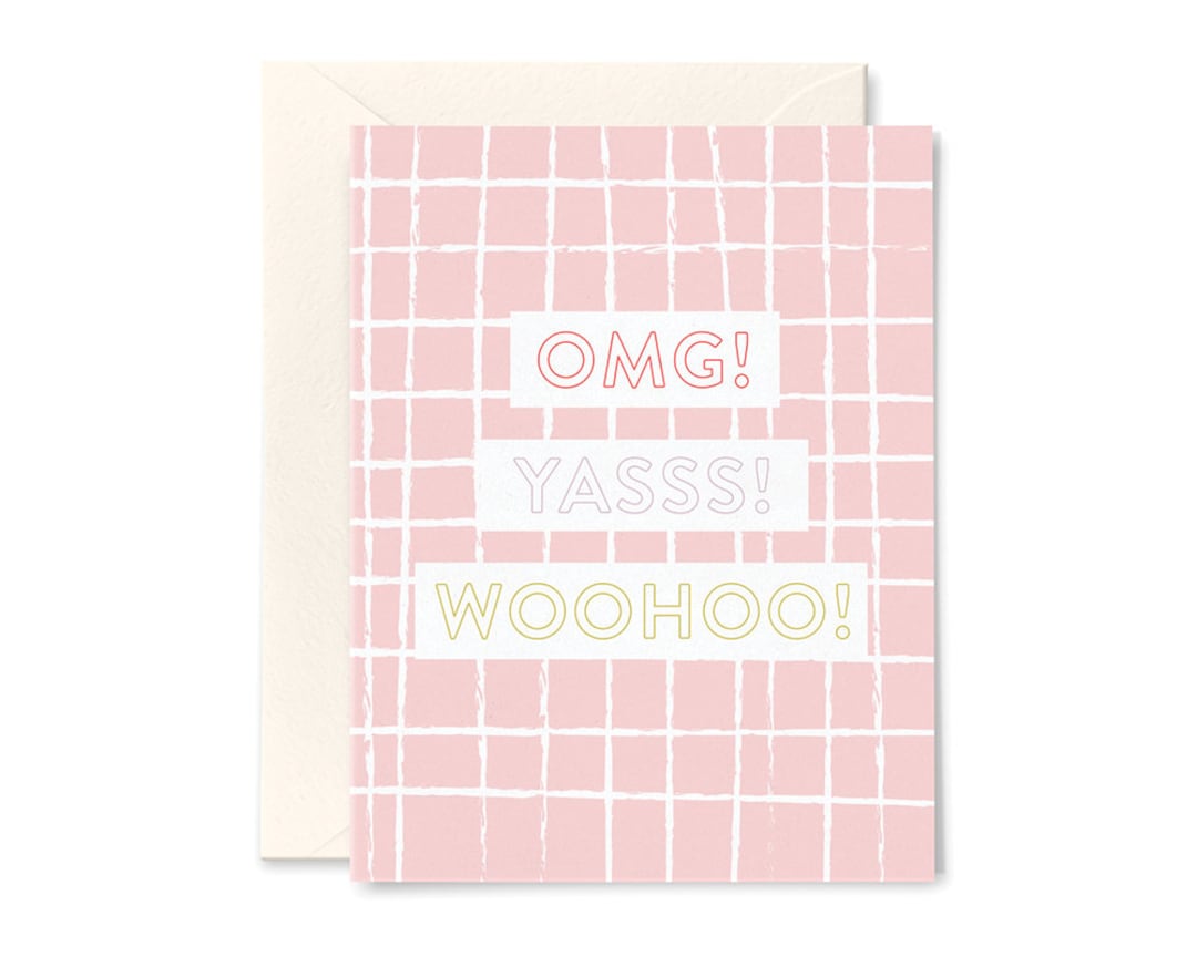 OMG Yas Woohoo Congratulations Card - Etsy