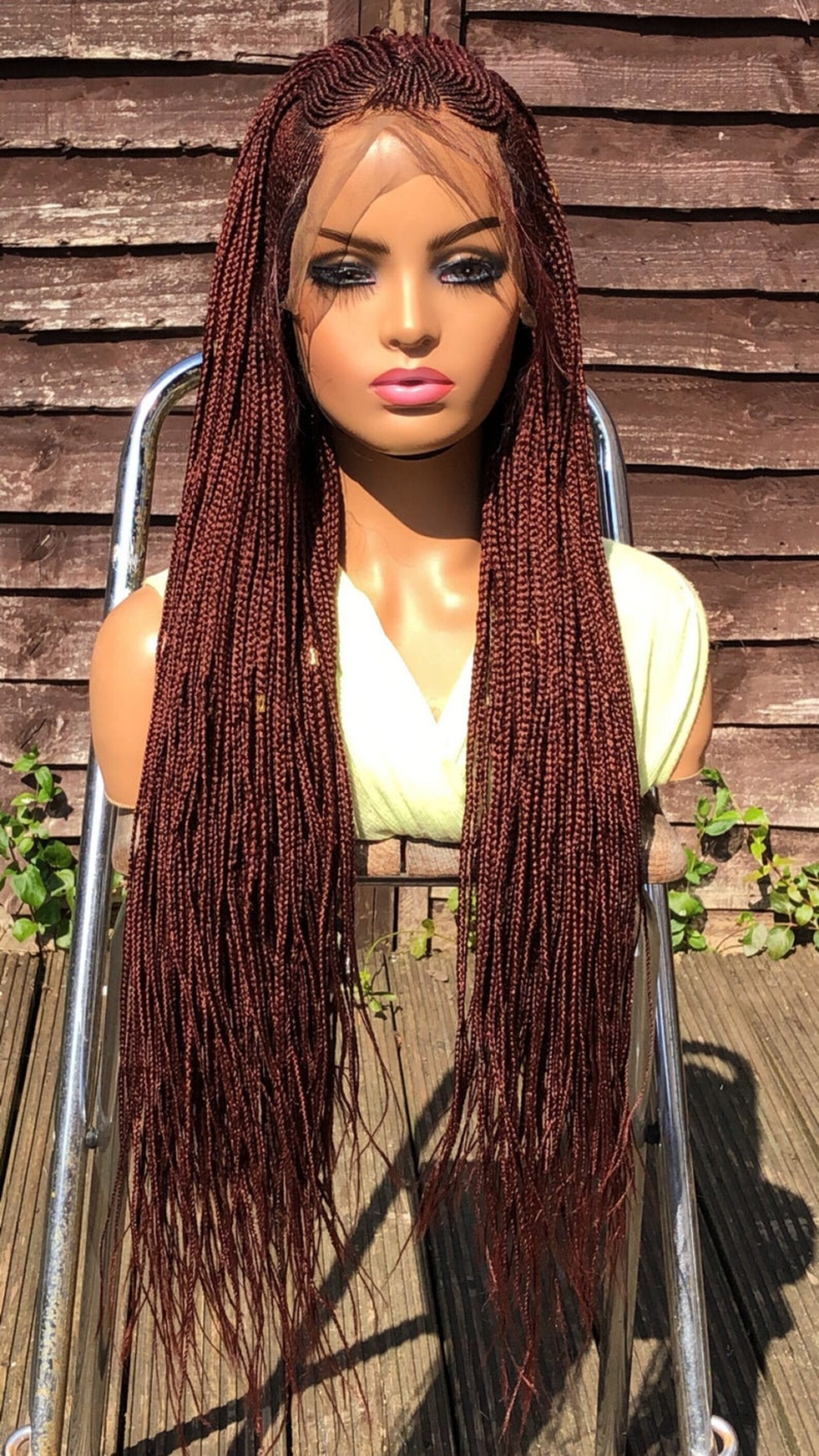 Pre Order Wig Braided Wig Braided Lace Front Wigs Etsy