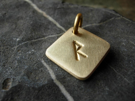 Raido Rune Pendant Raidho Travel Amulet on Road Norse Viking - Etsy UK