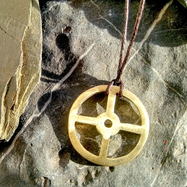 Solar Cross Pendant - Etsy