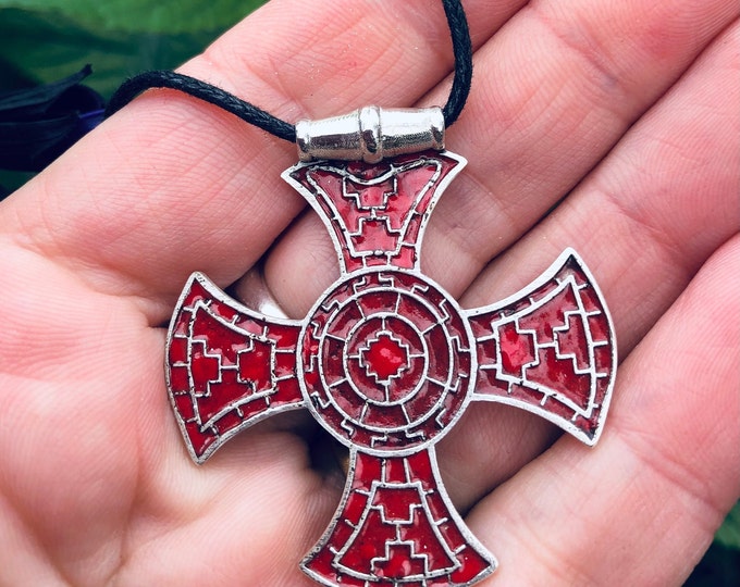 Anglo Saxon Trumpington Cross Replica Pendant Necklace Early Christian ...