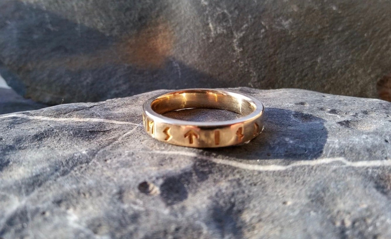 Rune Ring destiny IS All Norse Ring With Runes - Etsy