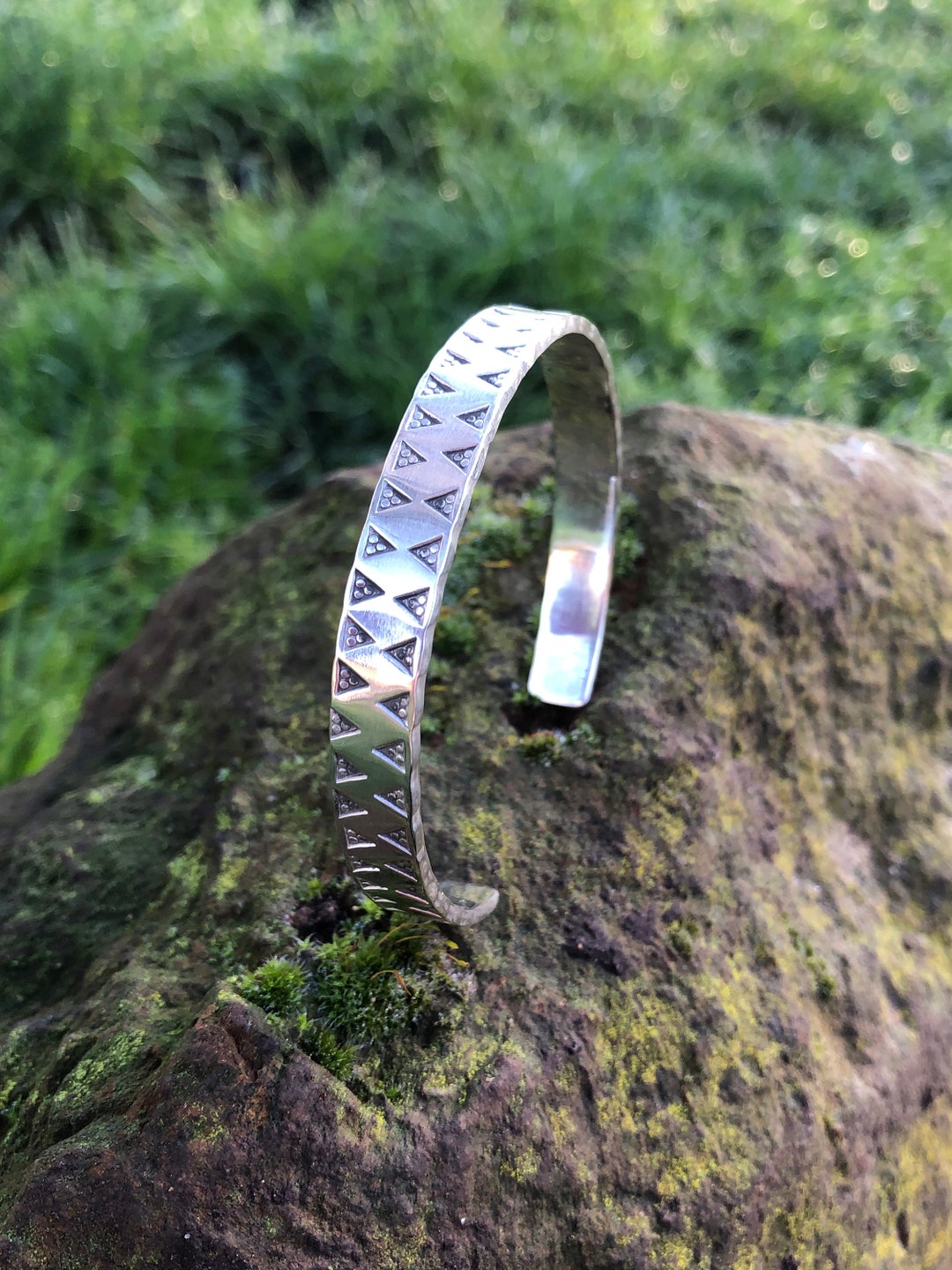 Viking Cuff Bracelet Birka Viking Arm Ring Bracelet With Triangular ...