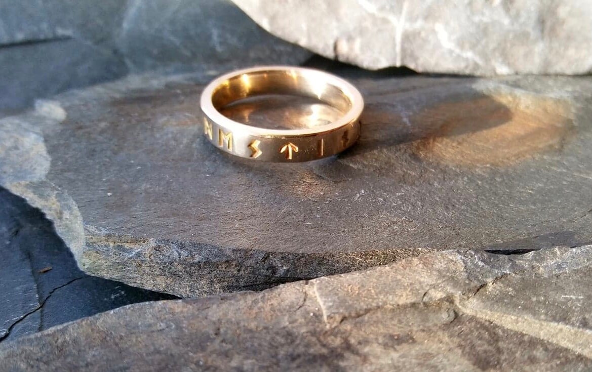 Rune Ring destiny IS All Norse Ring With Runes - Etsy